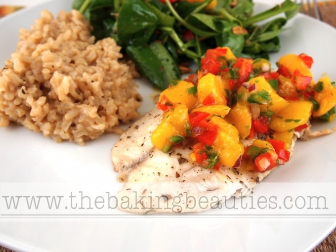 Grilled Tilapia with a Mango Salsa - Faithfully Gluten Free