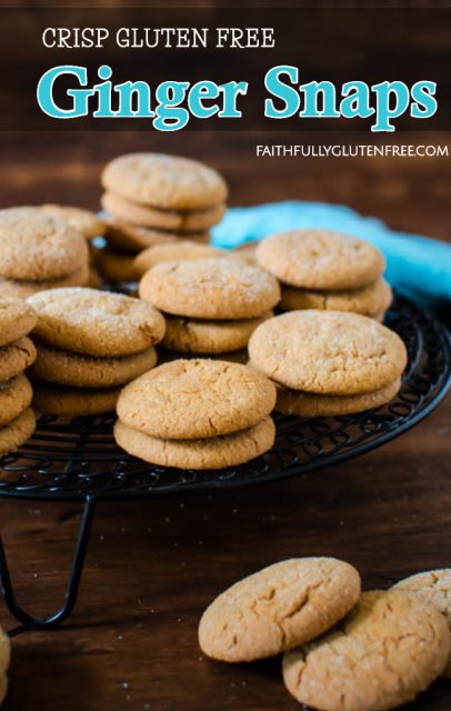 Crispy Gluten Free Ginger Snaps (Video) - Faithfully Gluten Free