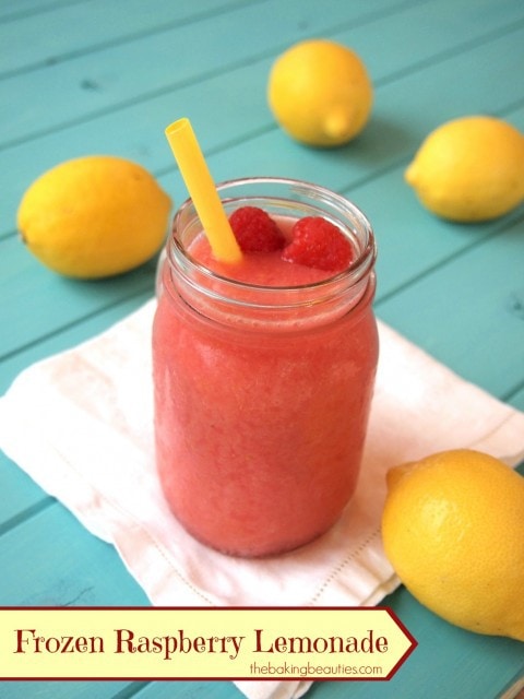 Frozen Raspberry Lemonade - Faithfully Gluten Free