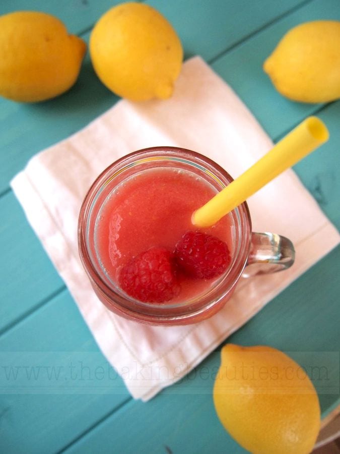 Frozen Raspberry Lemonade - Faithfully Gluten Free