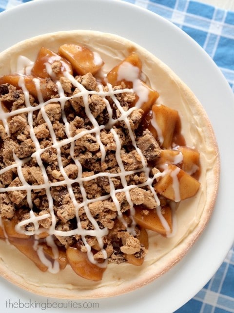 Easy Apple Crumble Pizza - Faithfully Gluten Free