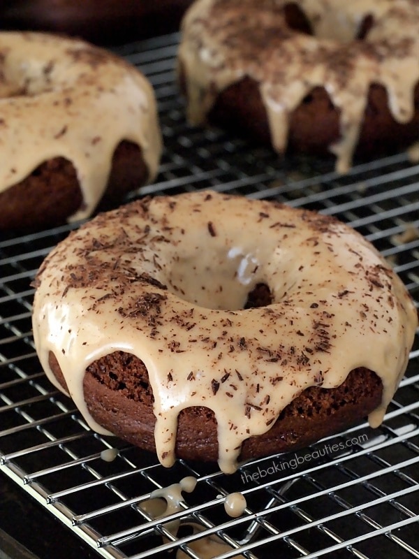 Gluten Free Chocolate Fudge Doughnuts with Peanut Butter Glaze ...