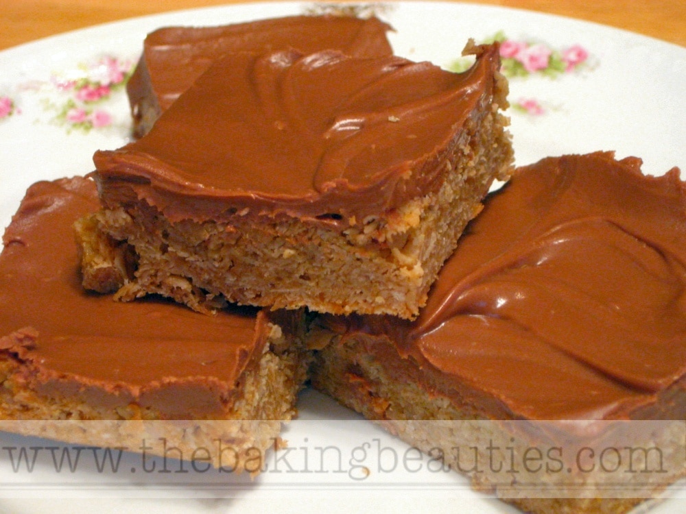 Gluten Free Peanut Butter Oat Bars - Faithfully Gluten Free