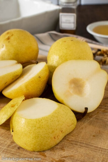 Easy Baked Pears - Faithfully Gluten Free