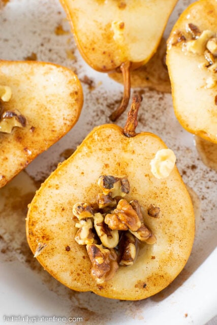 Easy Baked Pears - Faithfully Gluten Free